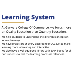 B. Com – MES Garware College of Commerce. Pune MH India